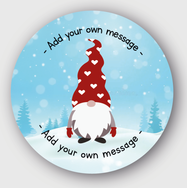 24 Personalised Christmas Stickers Mixed pink - thestickersite.com