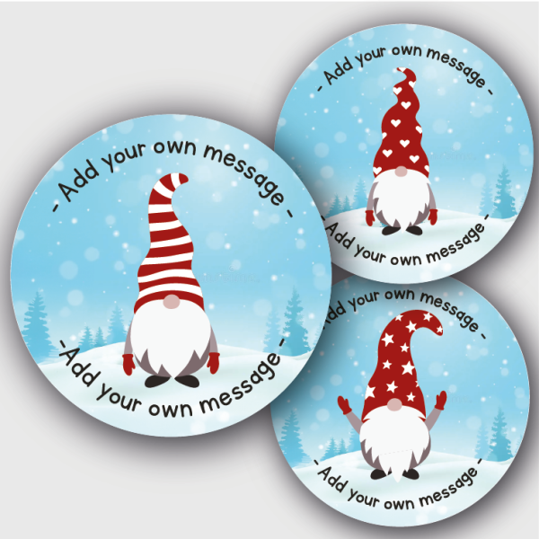 24 Personalised Christmas Stickers Mixed pink - thestickersite.com