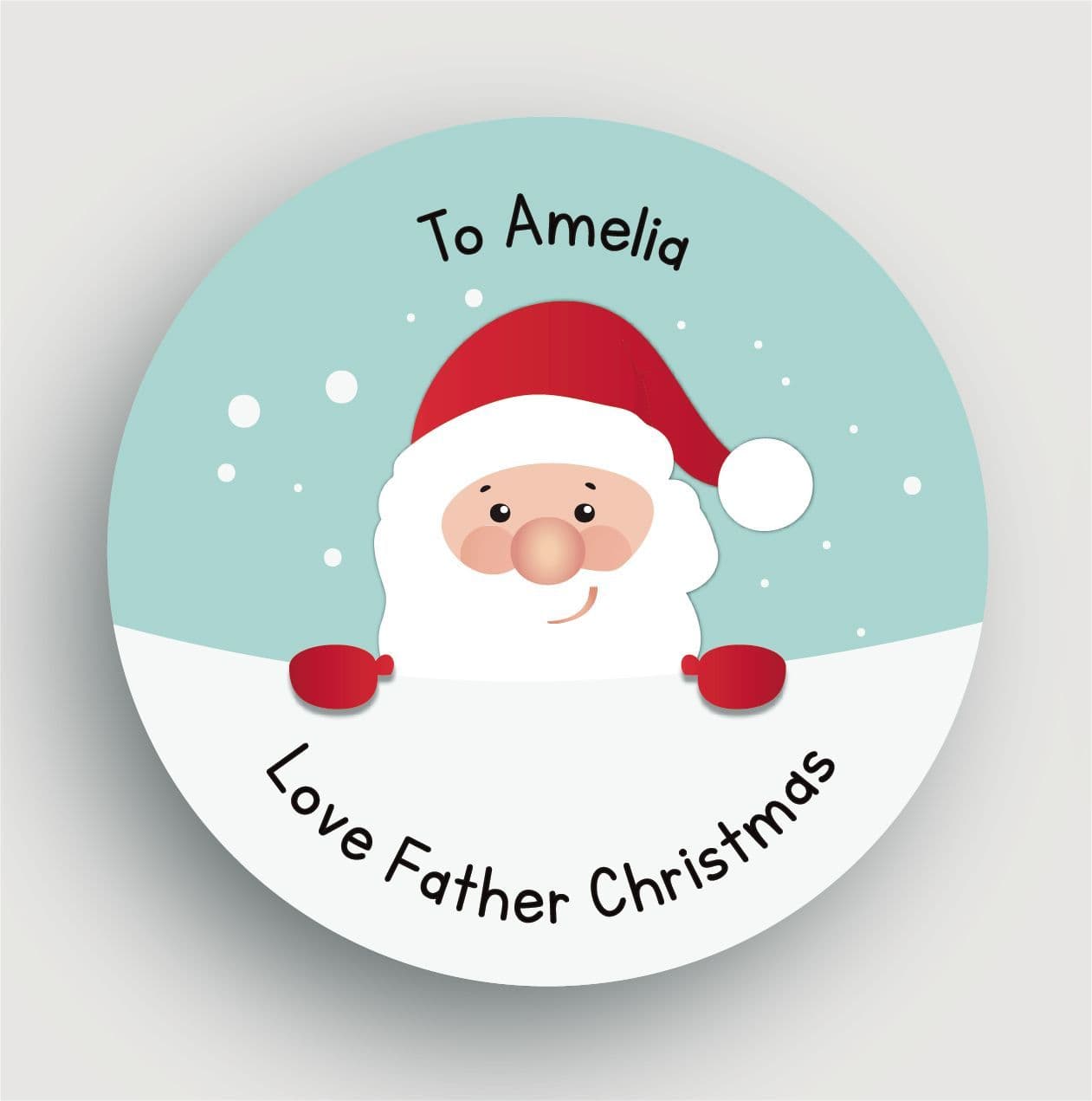 24 Personalised Christmas Stickers SS15 - thestickersite.com