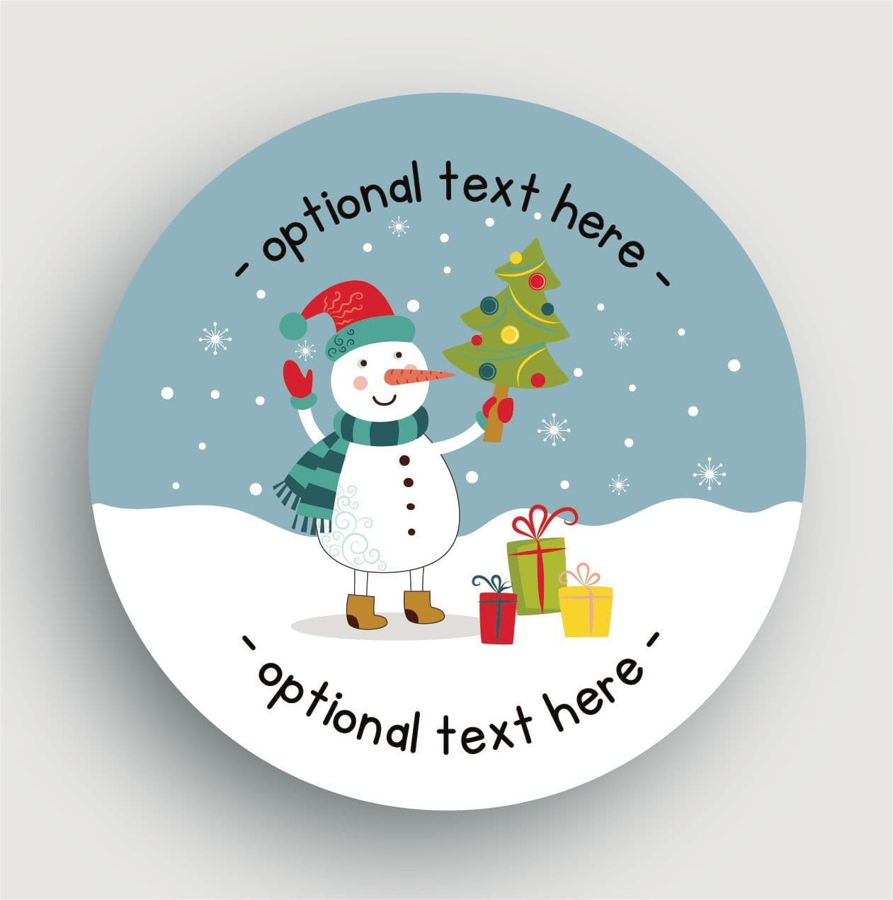 24 Personalised Christmas Stickers SSC13 - thestickersite.com