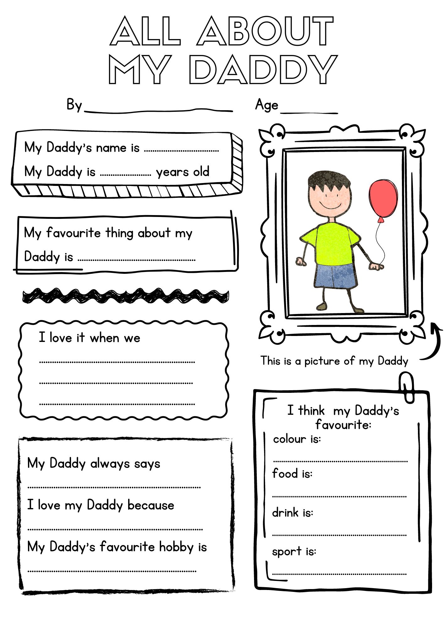 All About My Daddy - thestickersite.com
