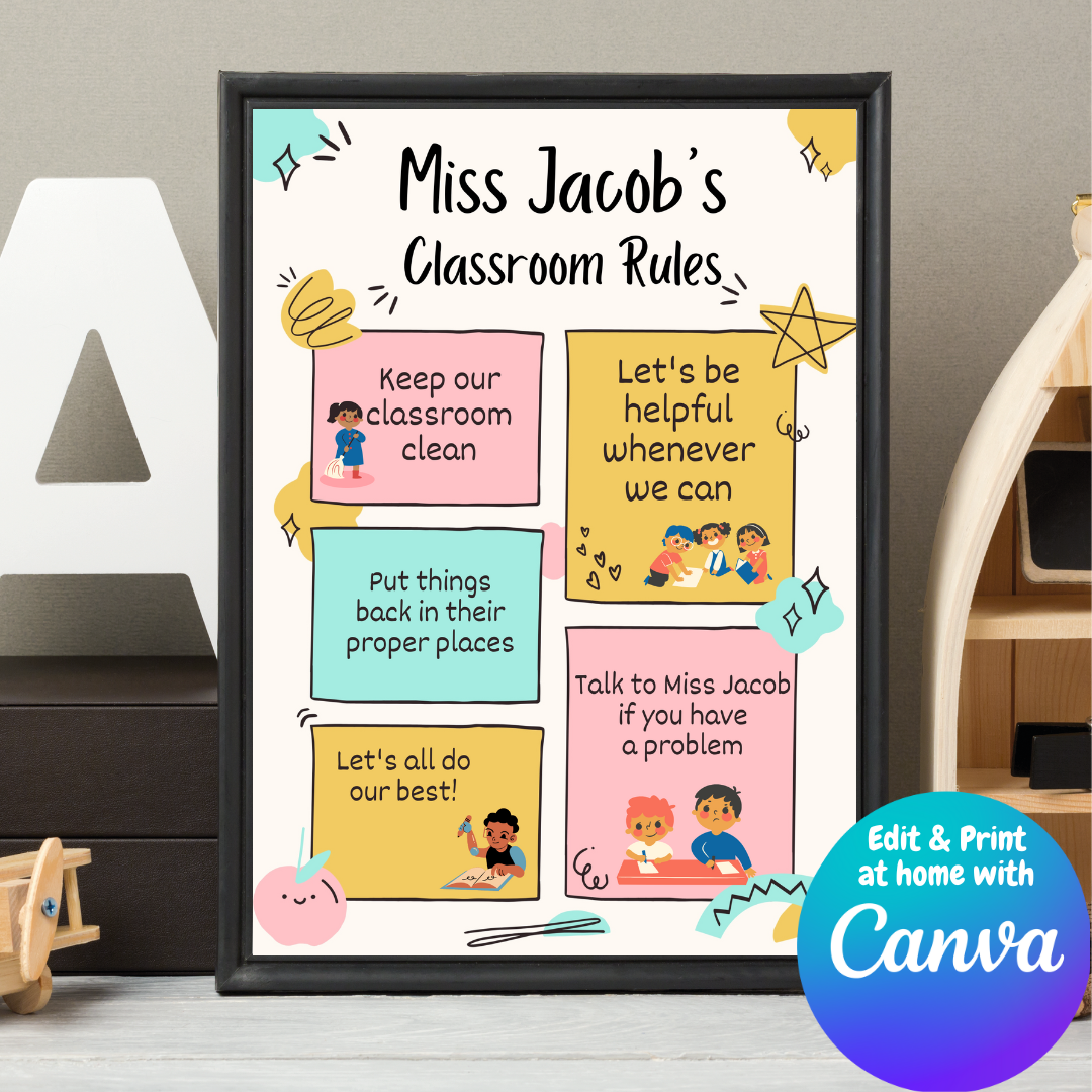 Classroom Poster Golden Rules - thestickersite.com