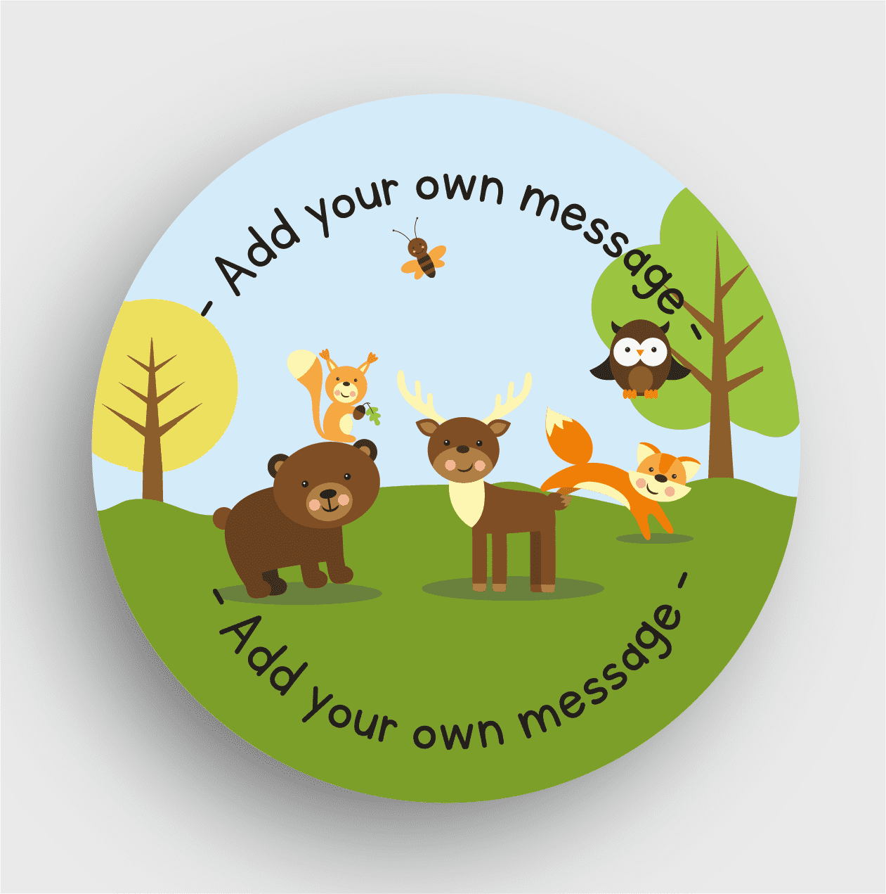 Cute Woodland Animals waterproof - thestickersite.com