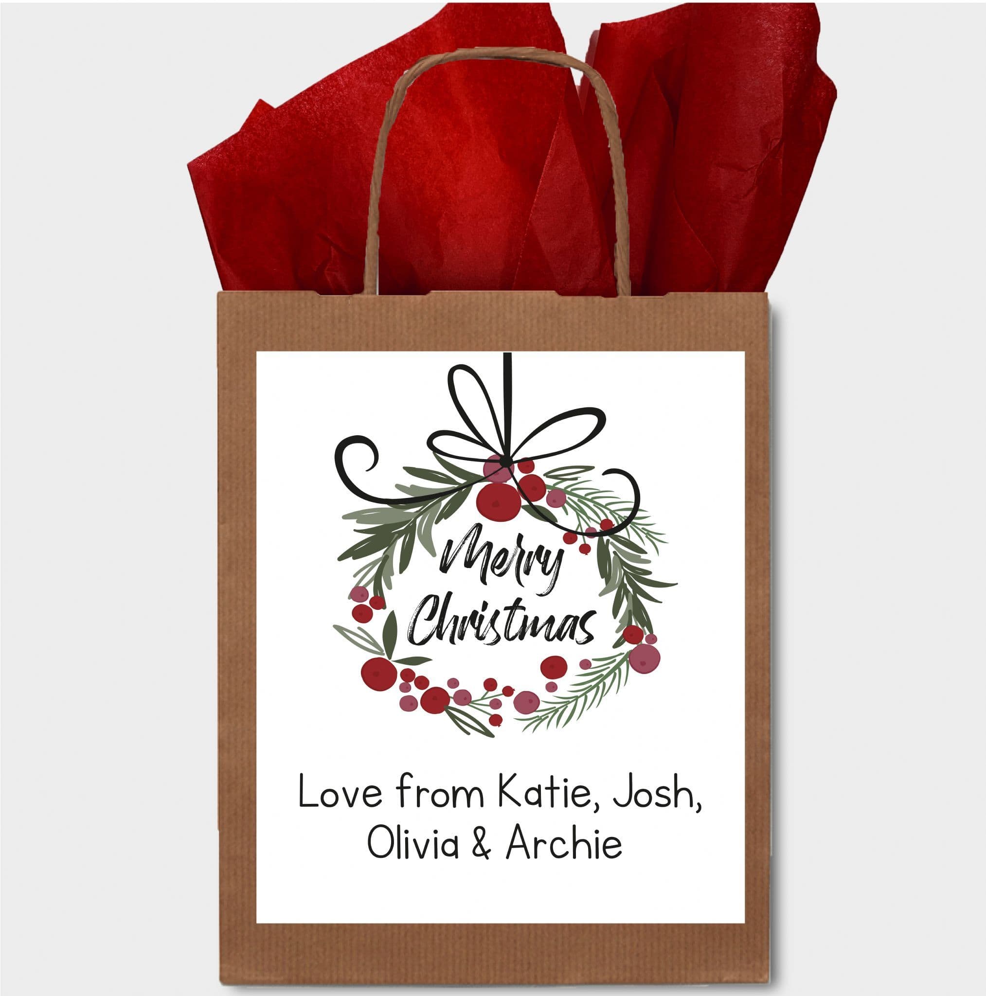 LARGE Sticker - Merry Christmas - thestickersite.com