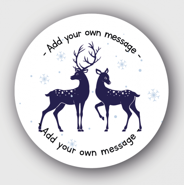 24 Personalised Christmas Stickers Snowman - thestickersite.com